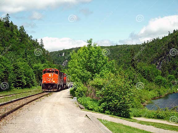 Agawa Canyon Train. stock photo. Image of mountains, canada - 50214