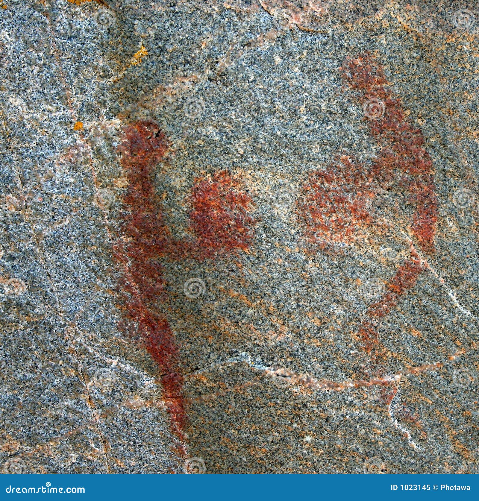 Agawa Pictographs - Two Figures Stock Image - Image of pictographs ...