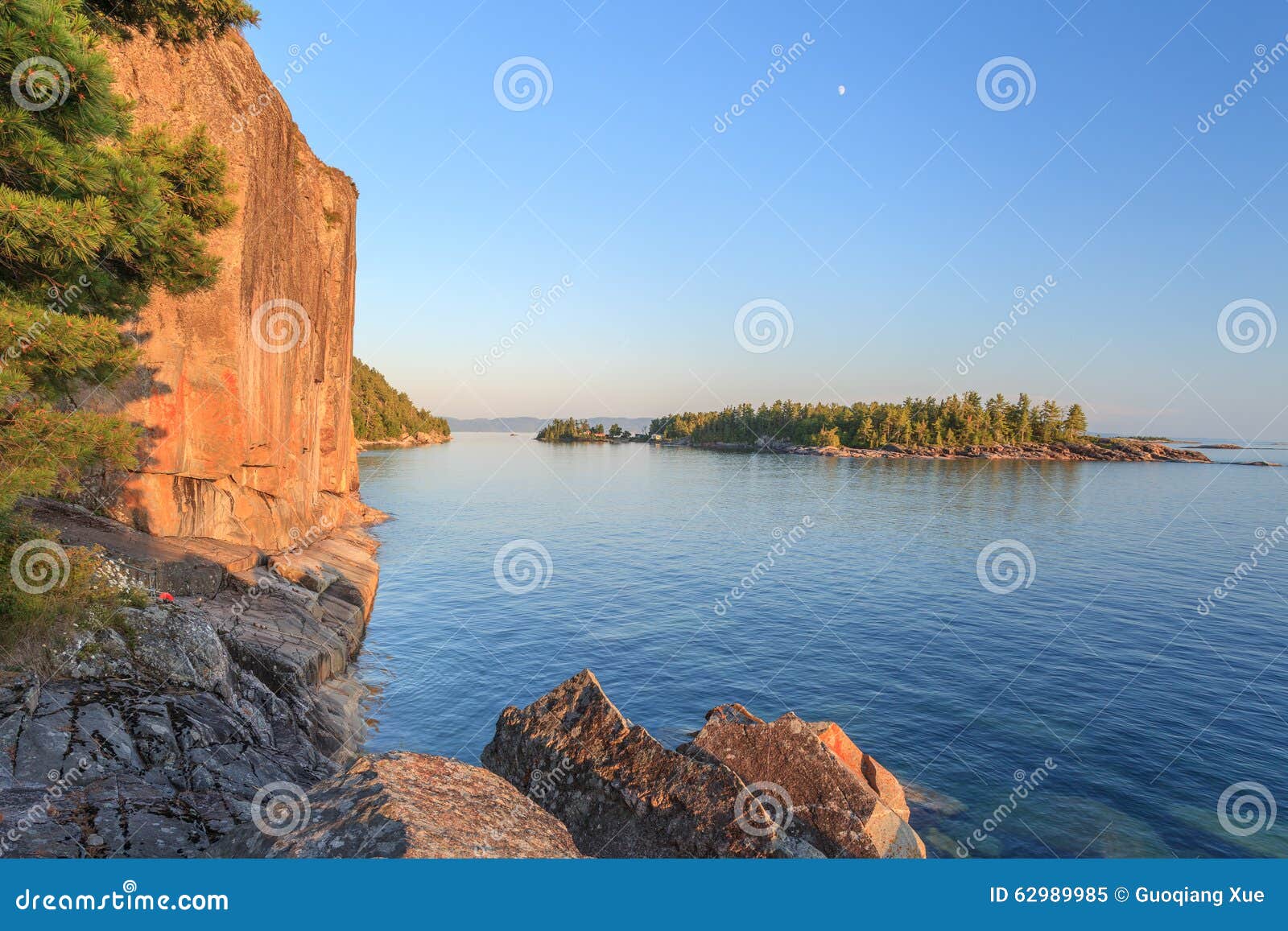 Agawa Rocks stock image. Image of nation, hiking, park - 62989985