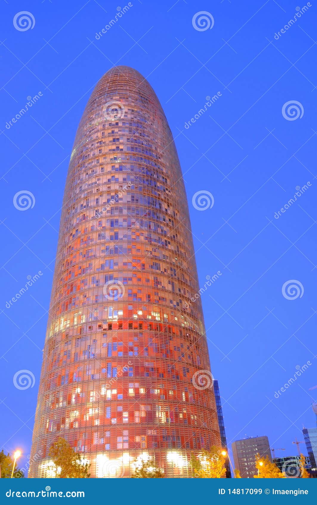 The Agbar Tower, Barcelona-Spain Stock Image - Image of imaengine ...