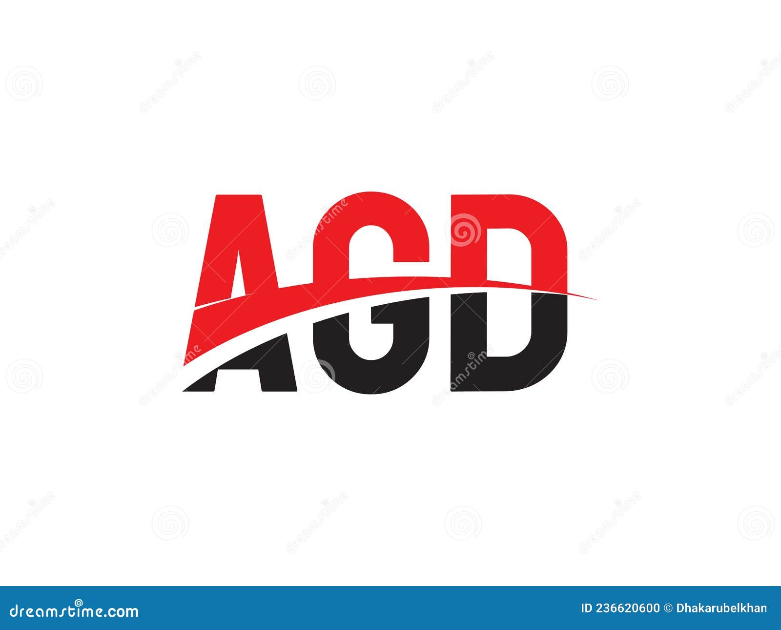 AGD Letter Initial Logo Design Vector Illustration Stock Vector ...