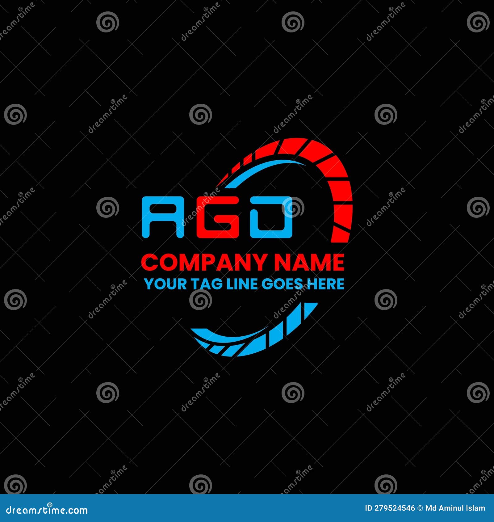 AGD Letter Logo Creative Design with Vector Graphic, AGD Stock Vector ...
