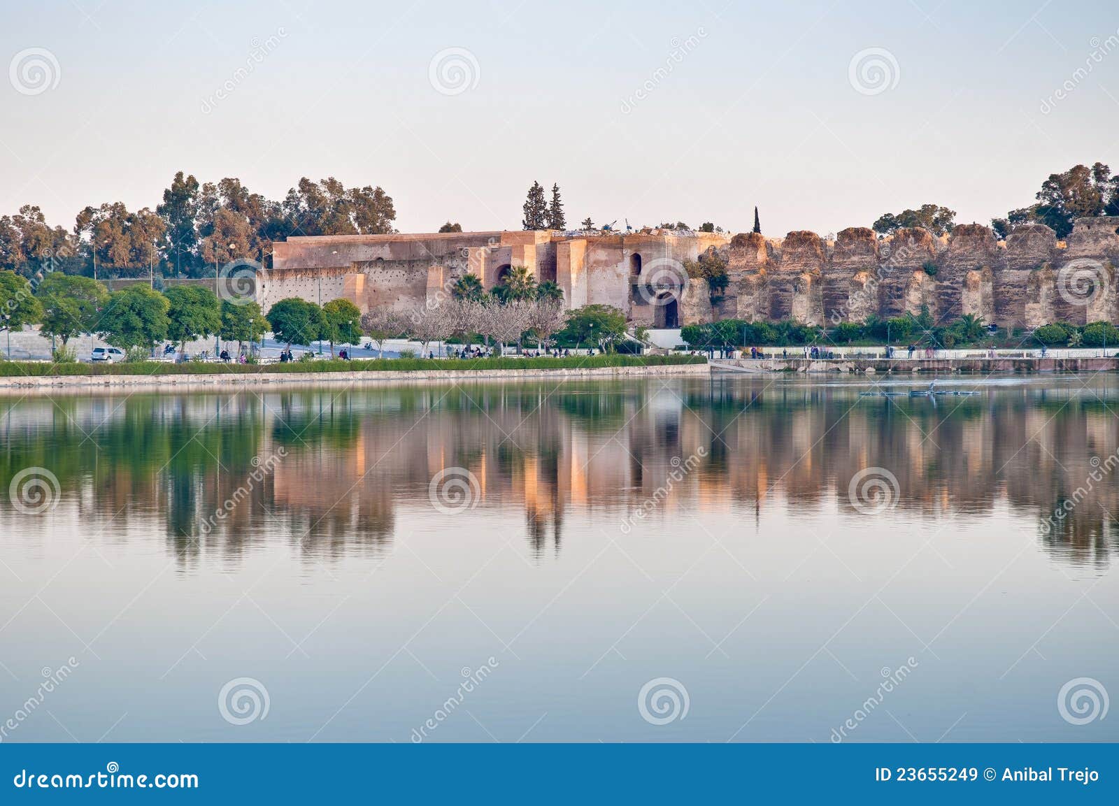 Agdal Pond at Meknes, Morocco Stock Image - Image of meknes, ameknas ...
