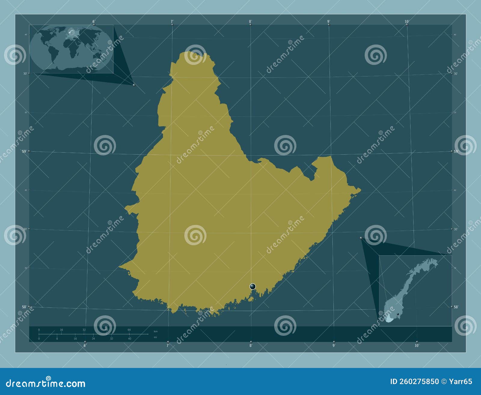 Agder, Norway. Solid. Capital Stock Illustration - Illustration of ...