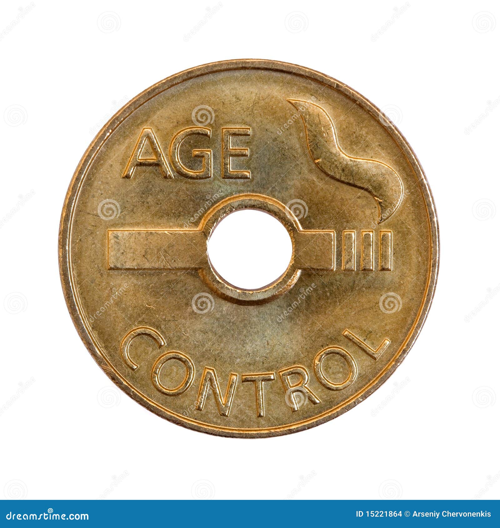 Age control coin stock photo. Image of isolated, coin - 15221864