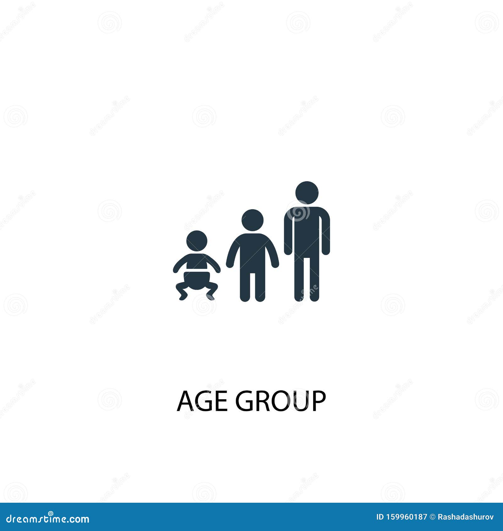 Age Group Icon. Simple Element Stock Vector - Illustration of family ...
