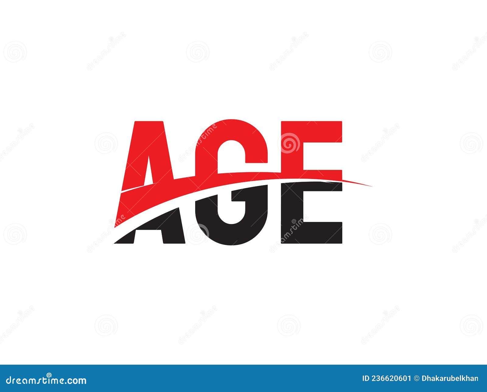 AGE Letter Initial Logo Design Vector Illustration Stock Vector ...