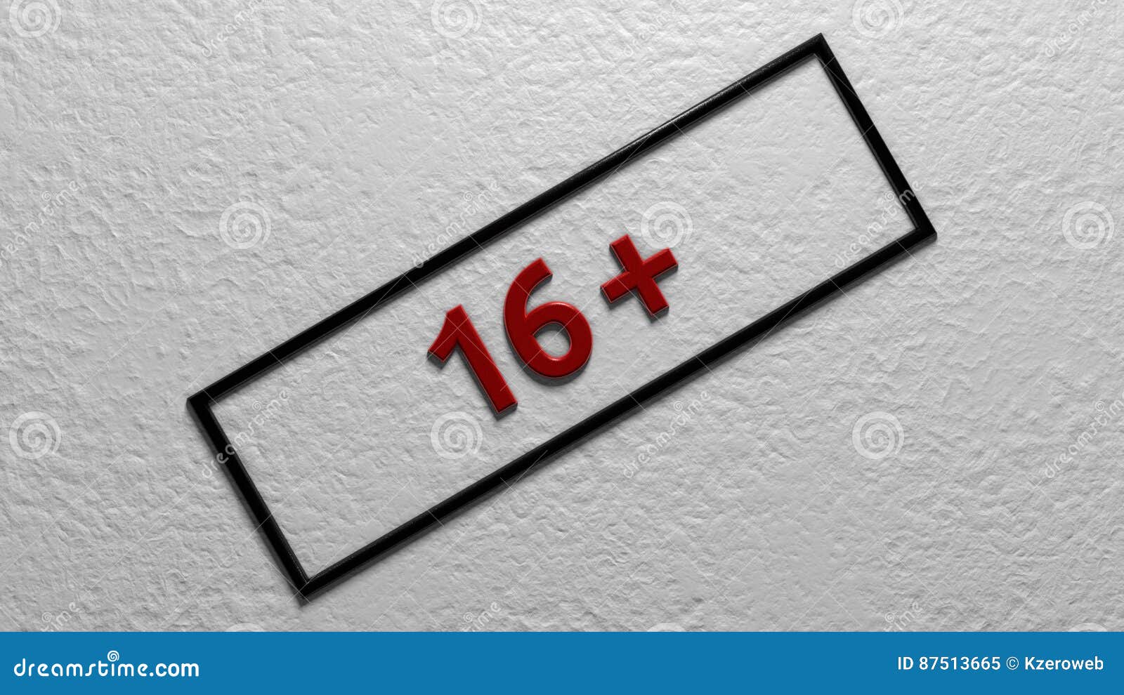 Age Limit `16+`. Digital Illustration. 3d Rendering Stock Illustration ...