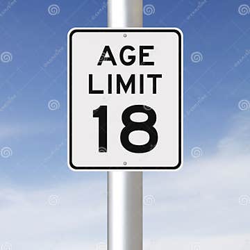 Age Limit at 18 stock image. Image of warning, eighteen - 37416115