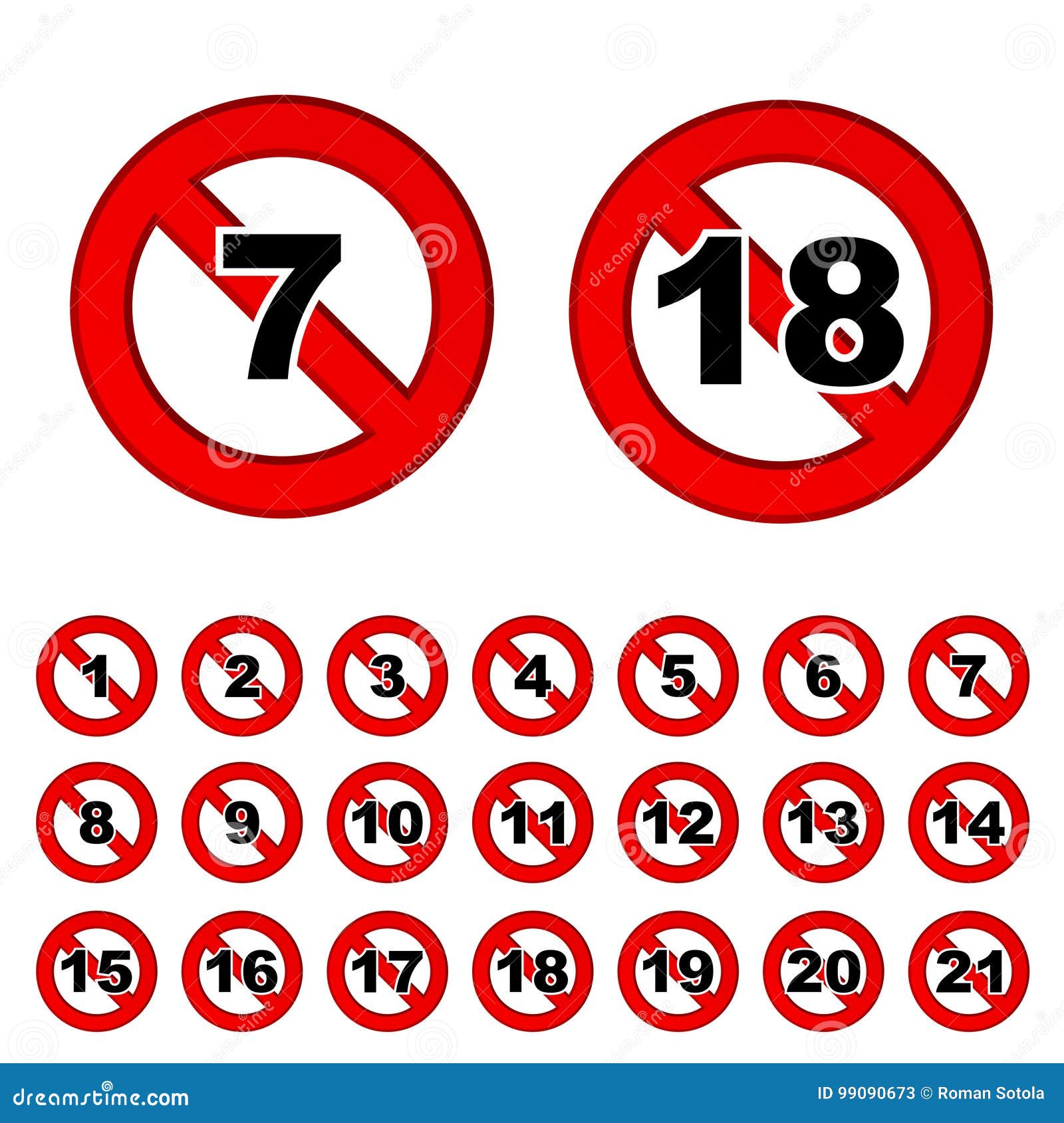 Age Limit Notice Warning Hand Gesture Symbol Cartoon Vector ...