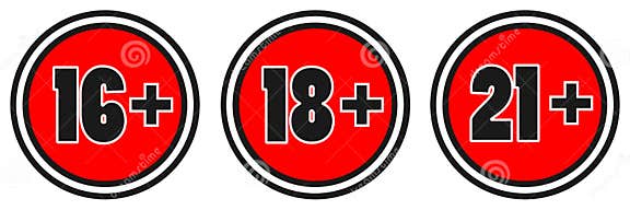 Age-restricted Access Logos Stock Illustration - Illustration of logo ...