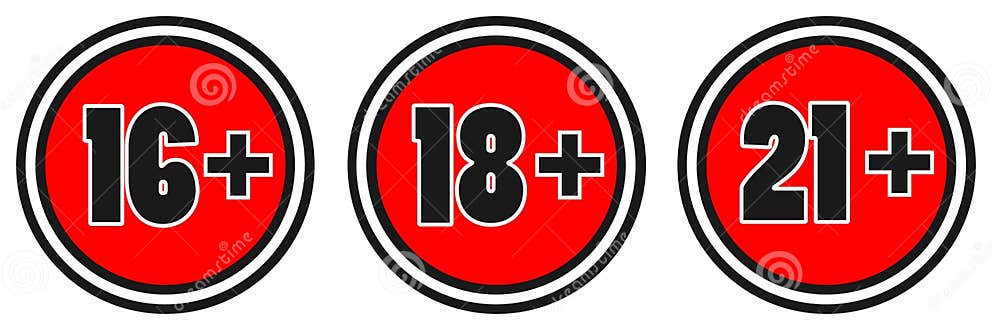 Age-restricted Access Logos Stock Illustration - Illustration of logo ...