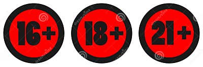 Age-restricted Access Logos Stock Illustration - Illustration of adult ...