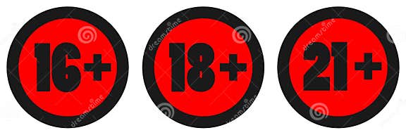 Age-restricted Access Logos Stock Illustration - Illustration of adult ...