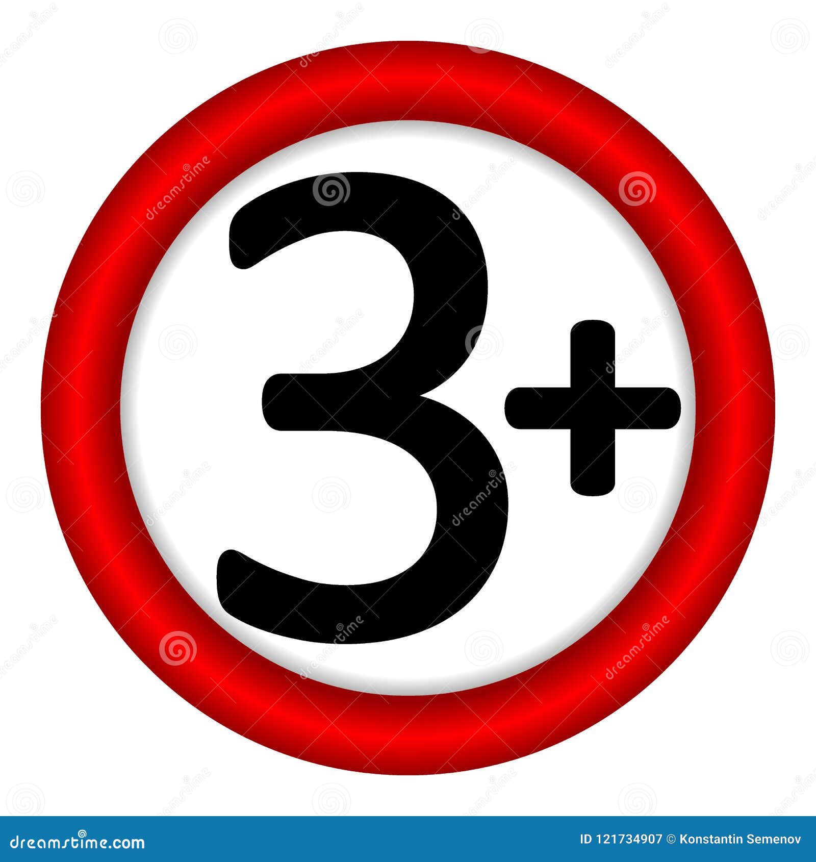 3 age restriction sign. stock illustration. Illustration of alchol ...