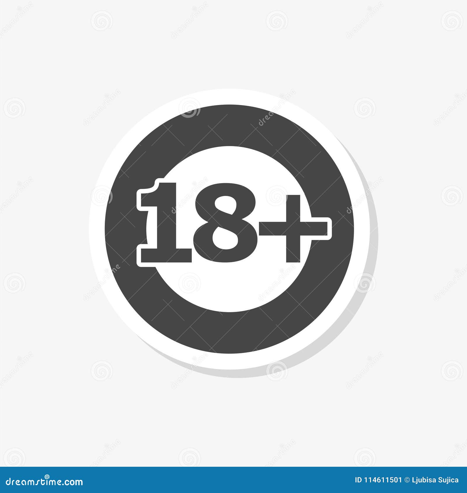 18+ Age Restriction Sign, Vector Eighteen Sticker, Simple Vector Icon ... 18+ Age Restriction Sign, Vector Eighteen Sticker, Simple Vector Icon ...