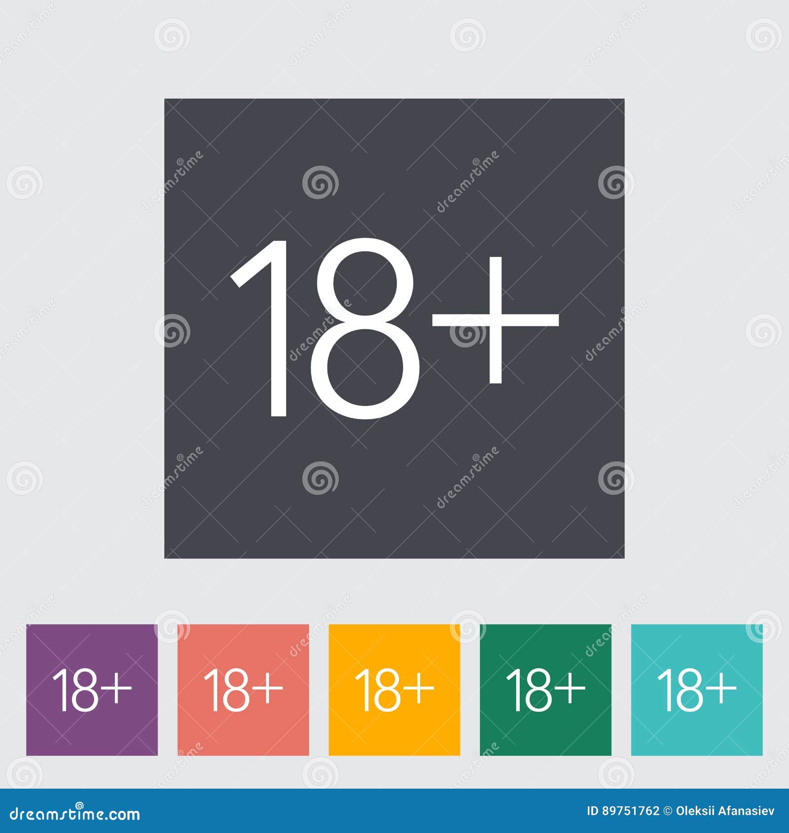 Age restriction. stock vector. Illustration of advice - 89751762