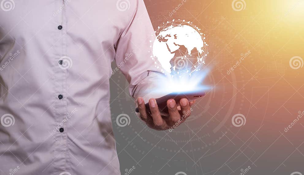 Age of Technology People`s, Use of Technology in the Modern Era Stock ...