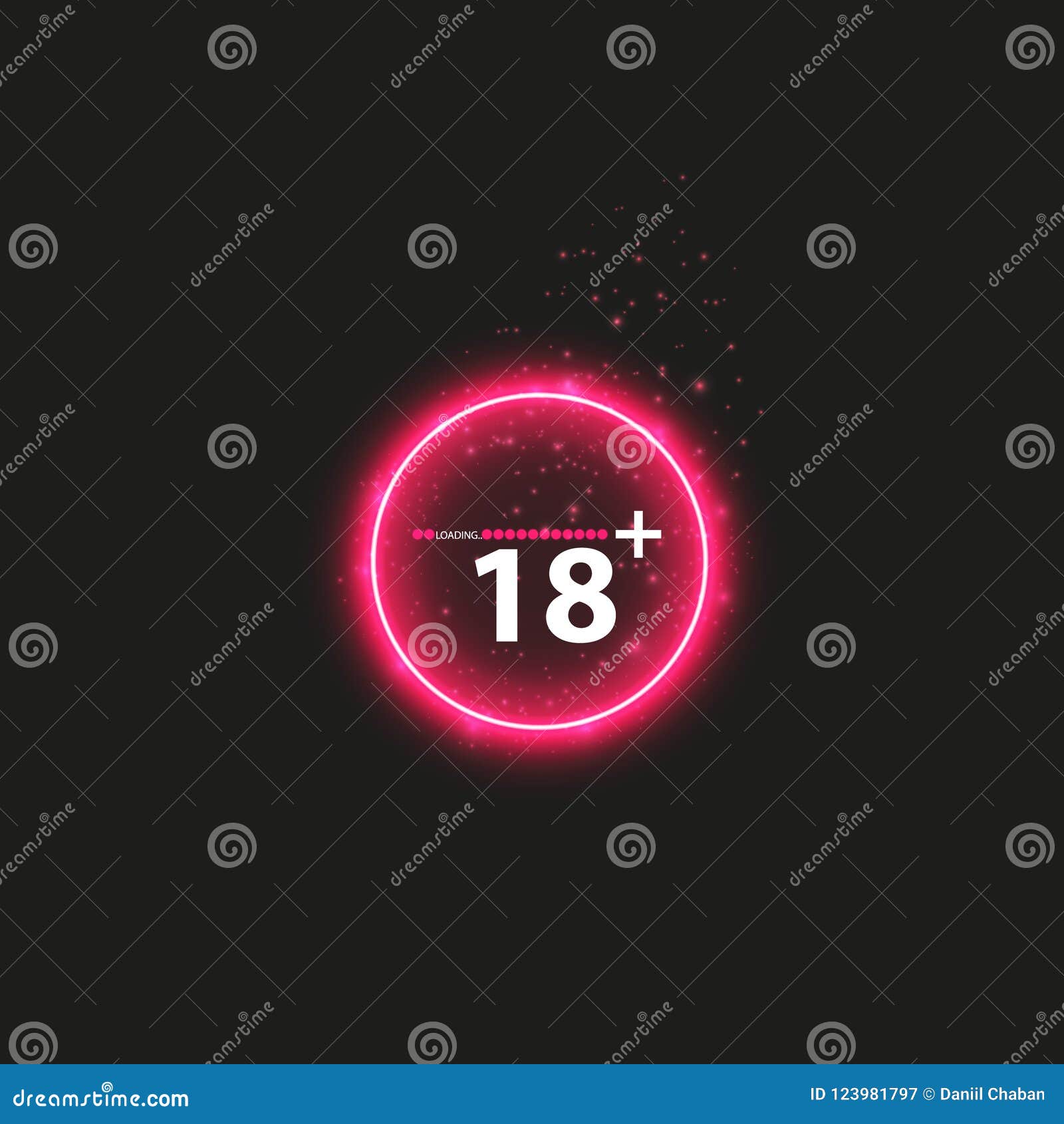 Warning Loading Area No Parking Symbol Sign, Vector Illustration ...