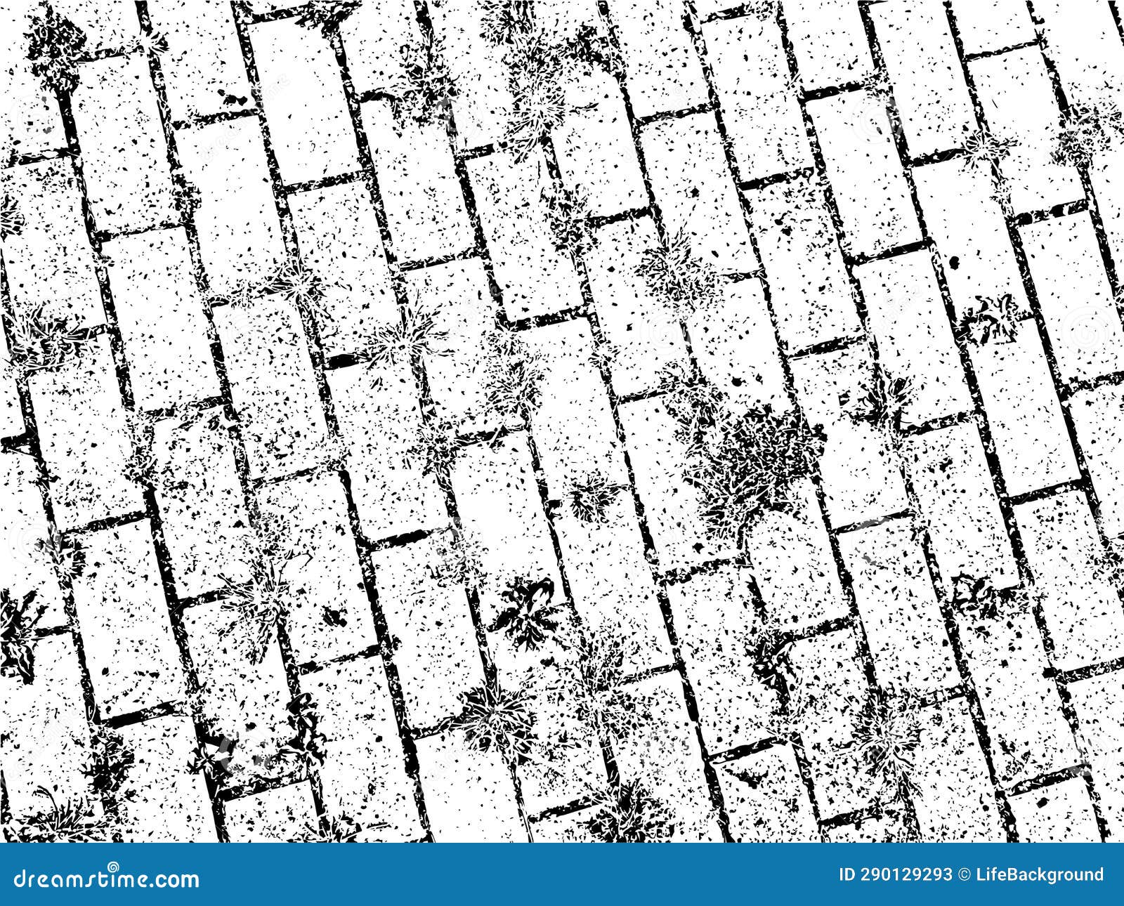 Aged, Abstract Vector Grunge Texture with Pixelation, Featuring Paving ...