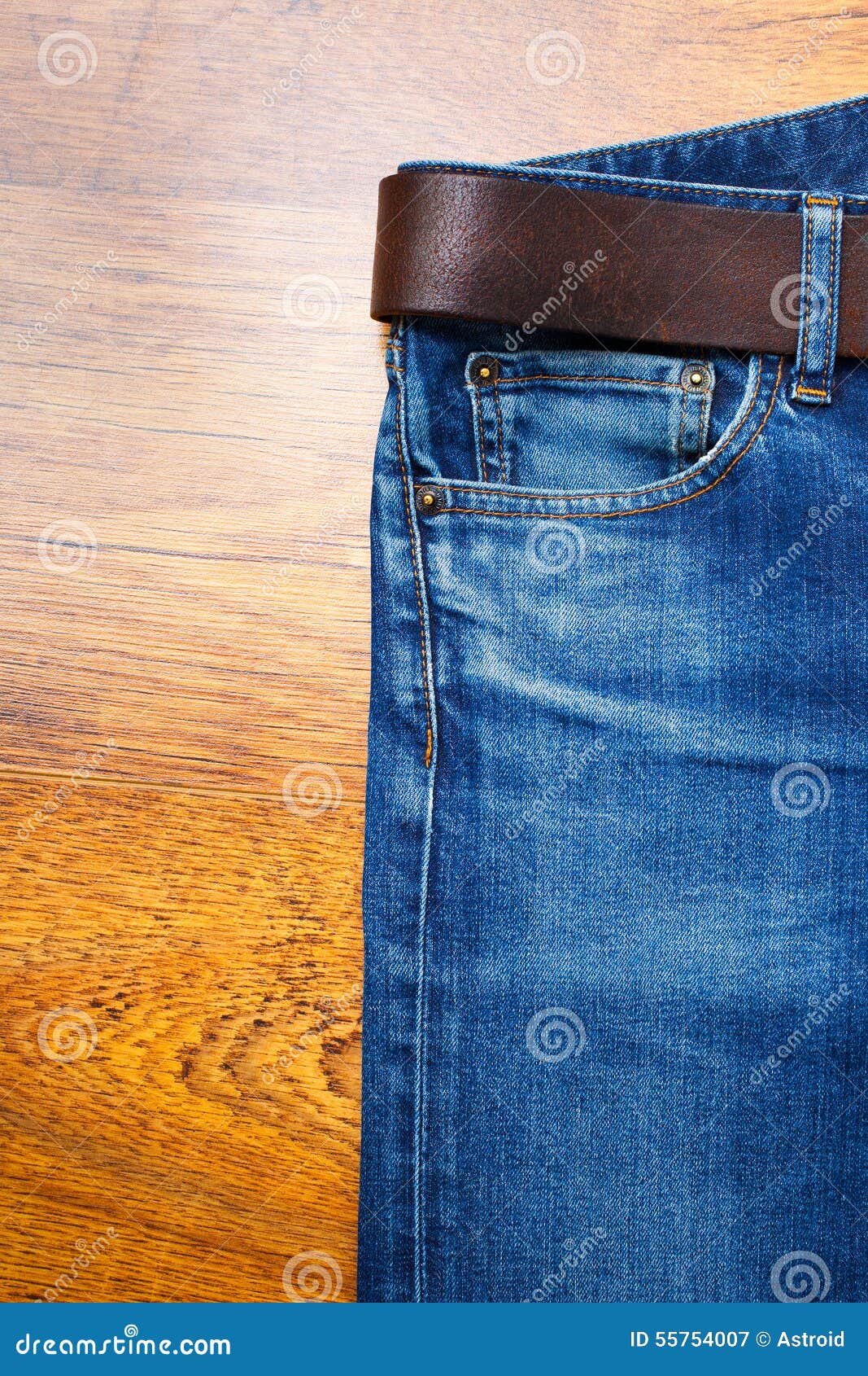 Aged blue jeans stock image. Image of style, aged, blue - 55754007