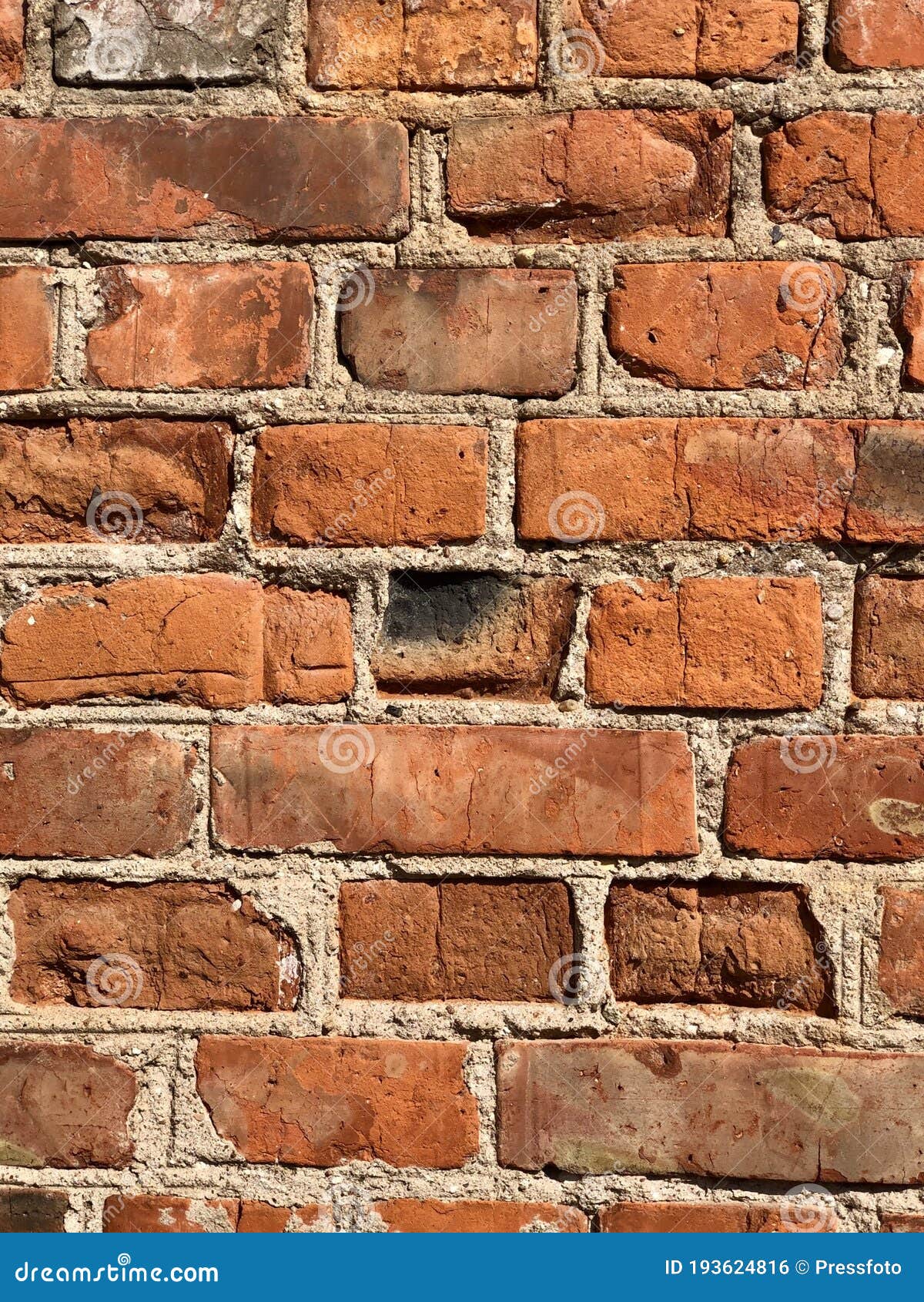 Aged Brick Wall stock photo. Image of house, home, loft - 193624816