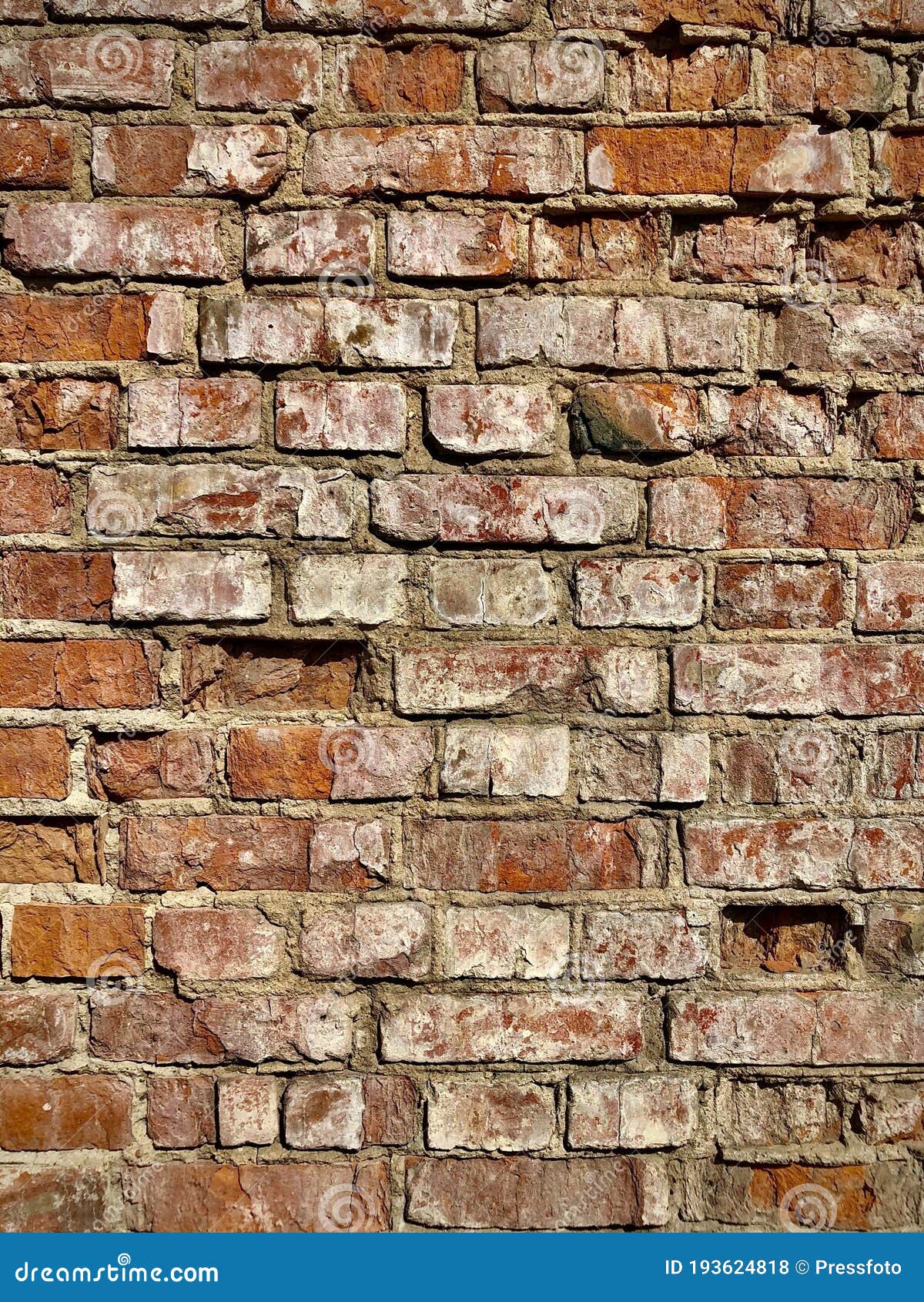 Aged Brick Wall stock photo. Image of built, pattern - 193624818