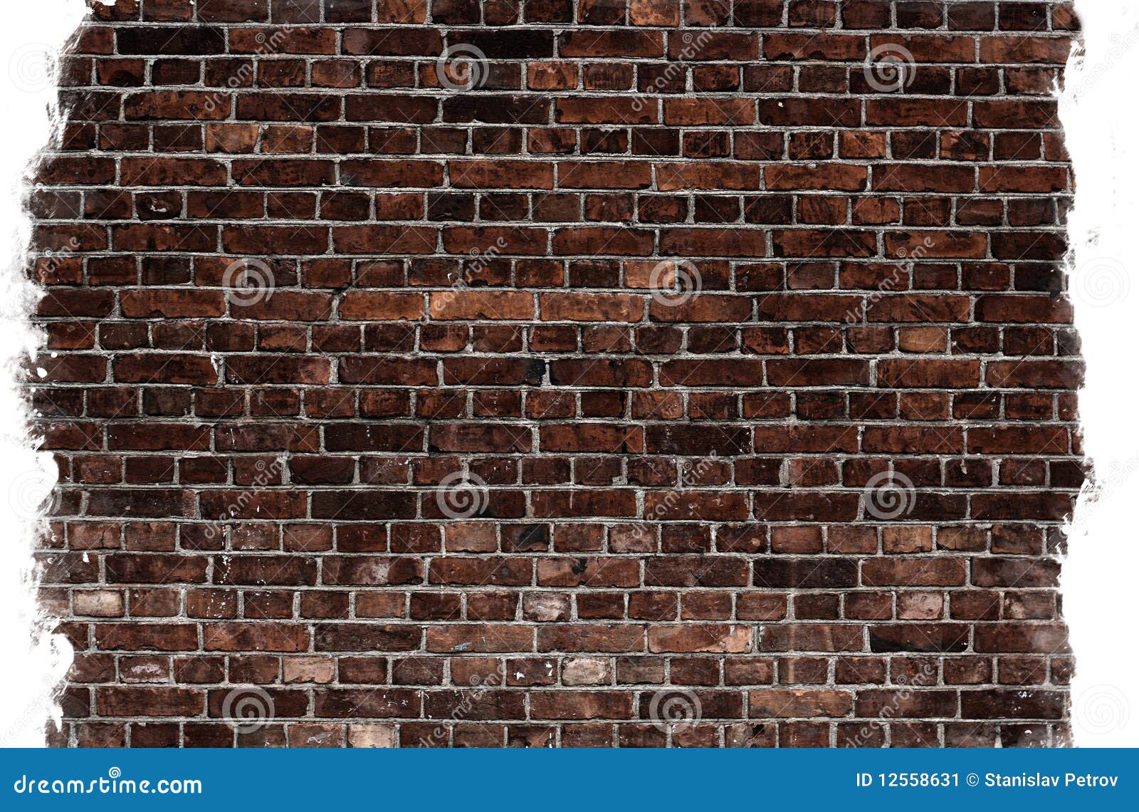 Aged brick wall texture stock image. Image of aging, broken - 12558631