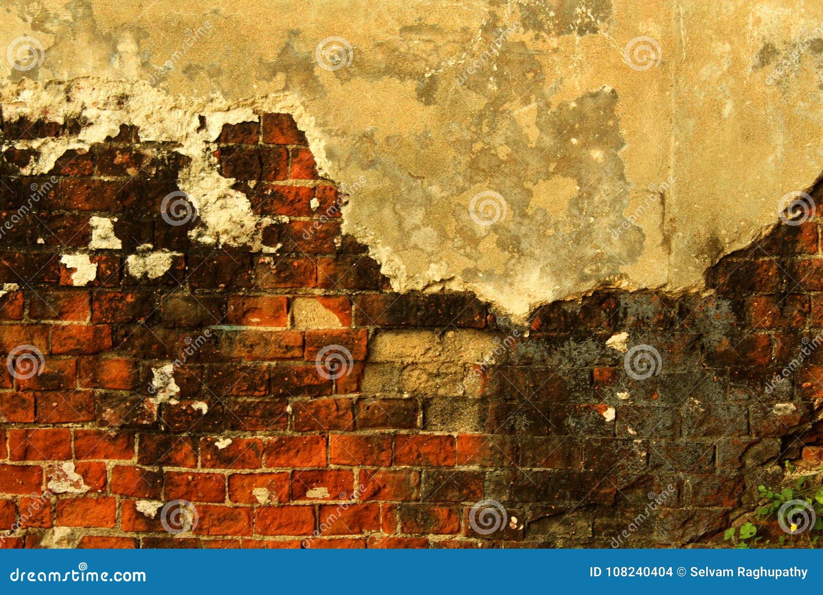 An Aged Brick Wall Texture Background Stock Photo - Image of rough ...