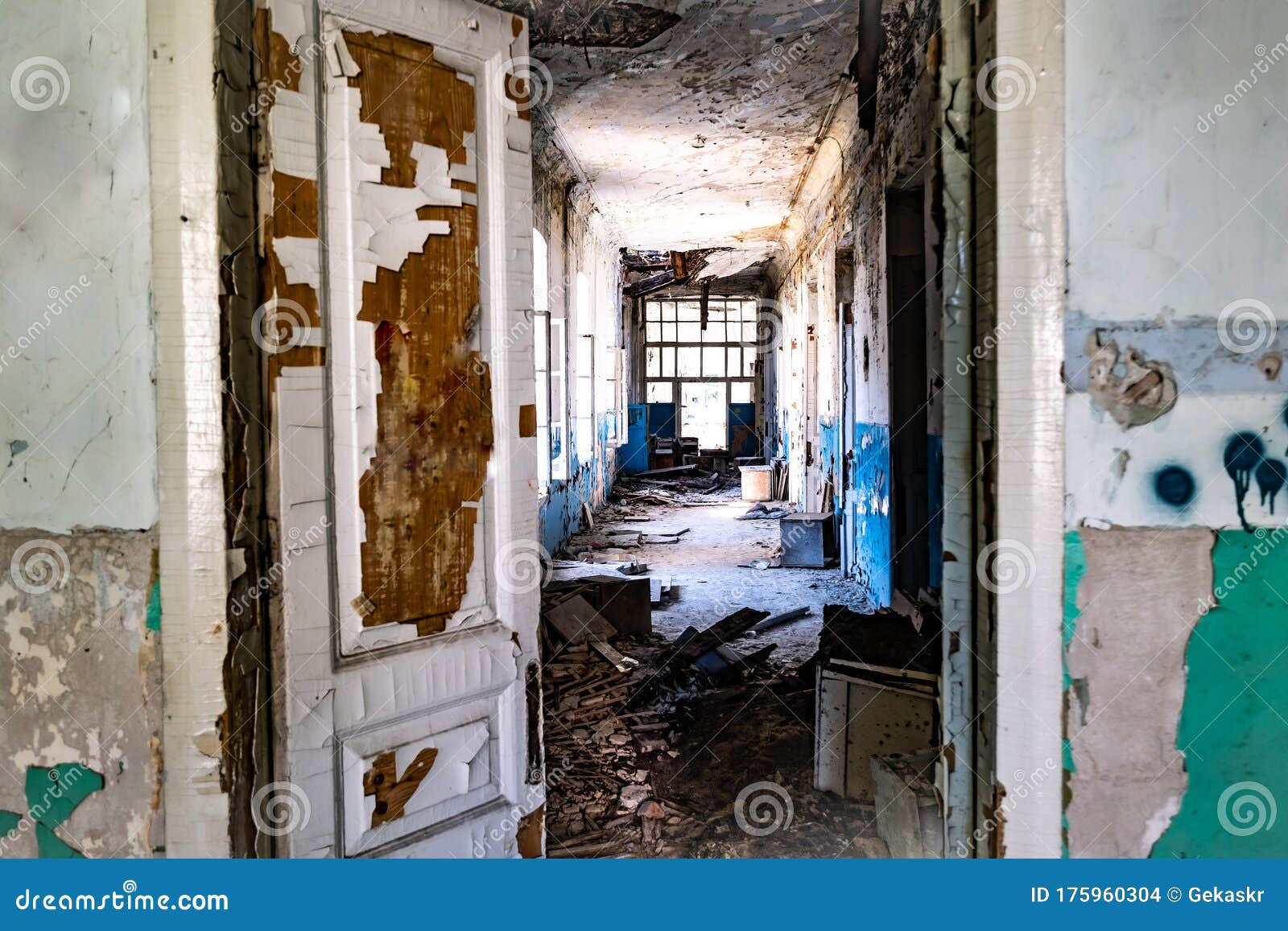 Corridor In Asylum, Nuclear Bomb Shelter, Military Bunker, Command ...
