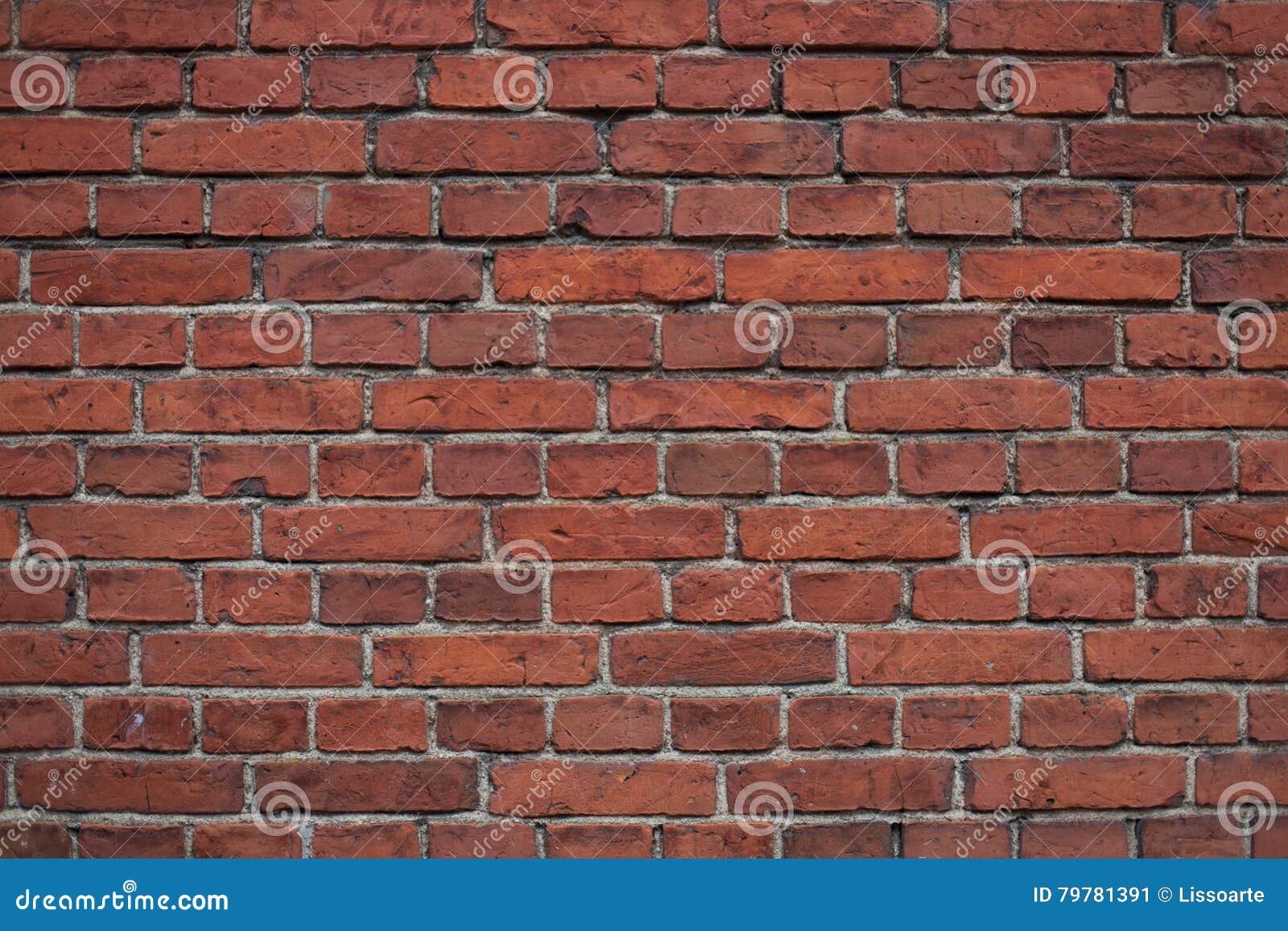 Aged, Cracked, Dark Red Brick Wall Background Stock Image - Image of ...