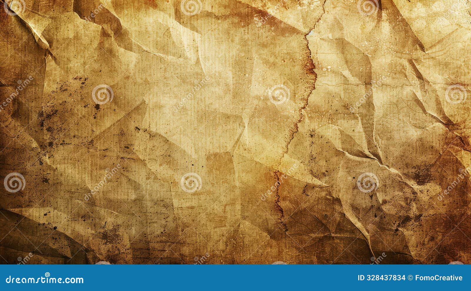 Aged and Creased Parchment Paper Background Stock Illustration ...