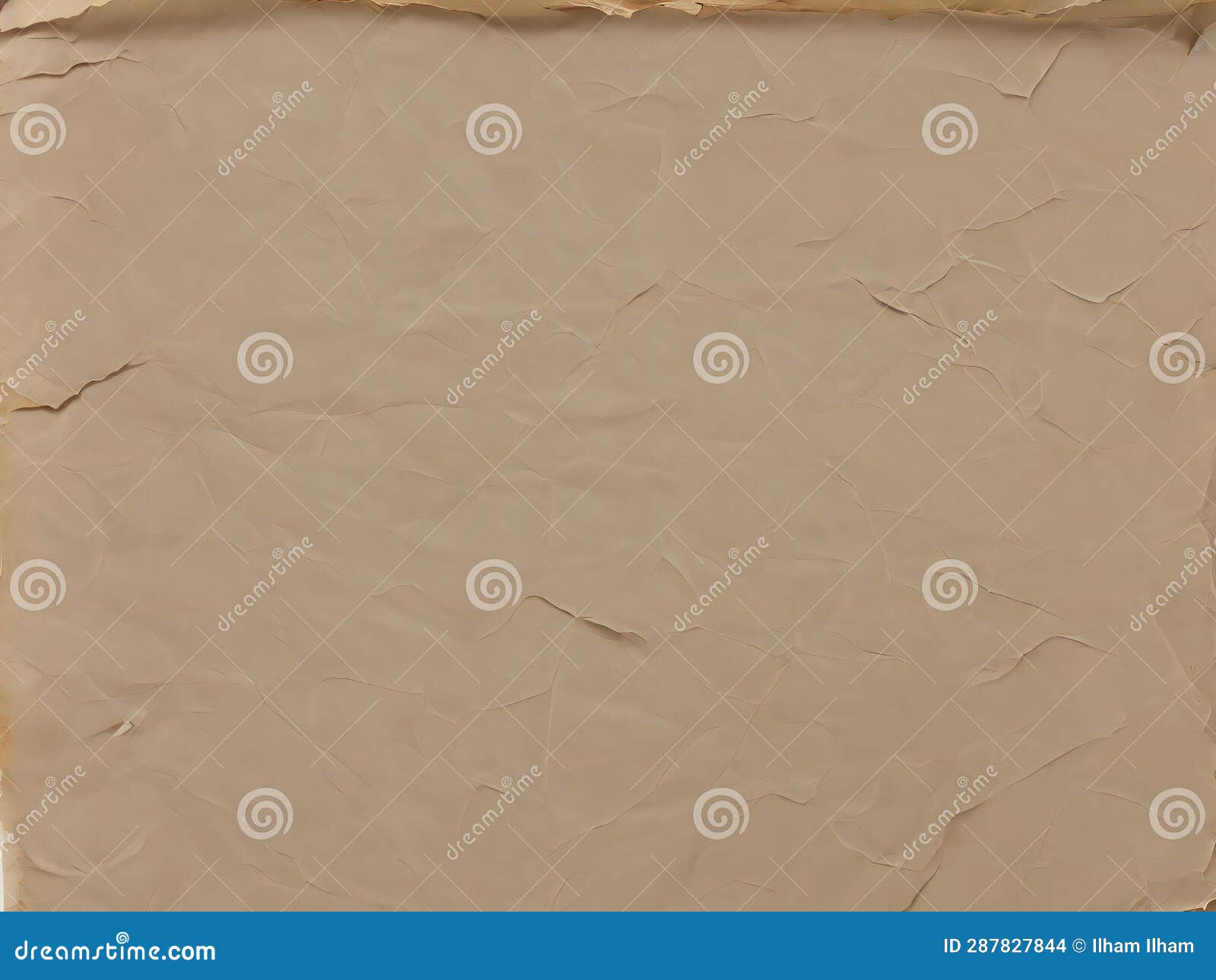 Aged and Crumpled Colored Parchment Paper Background Stock Illustration ...