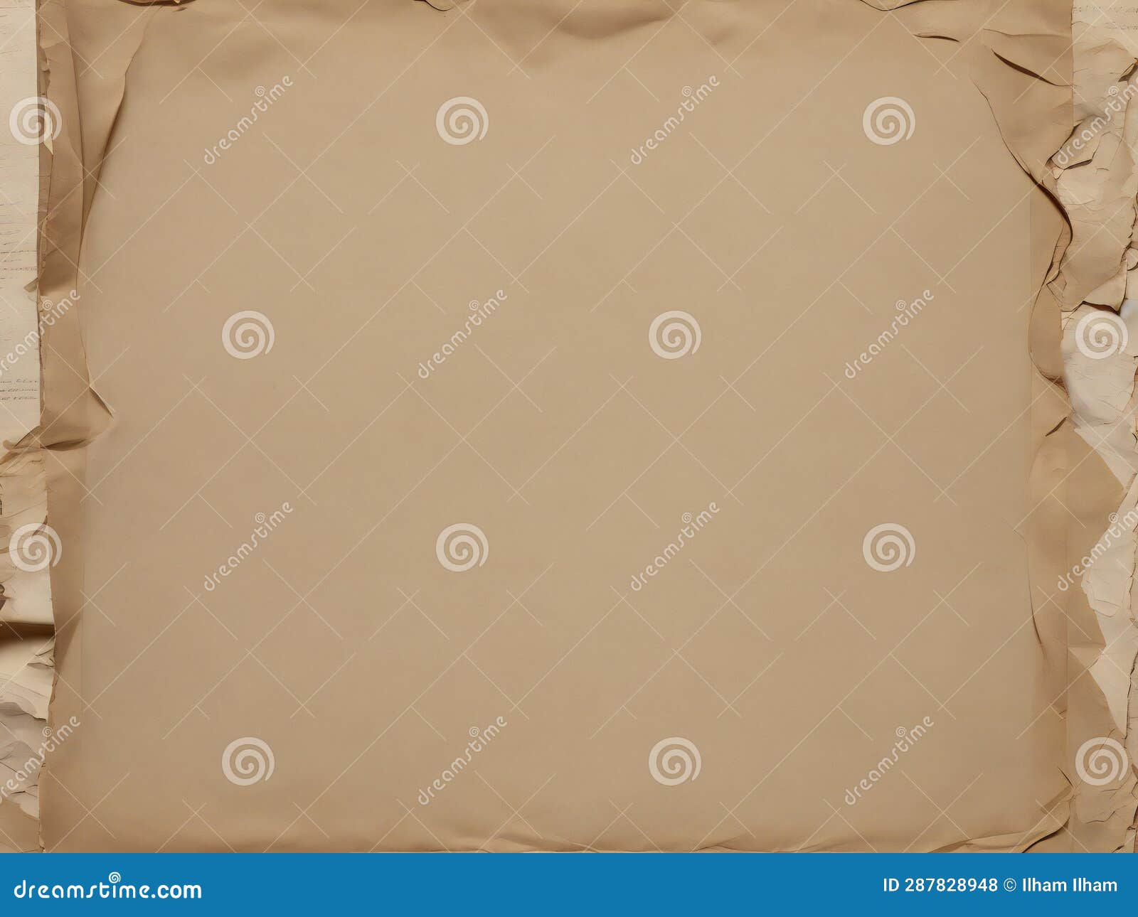 Aged and Crumpled Colored Parchment Paper Background Stock Illustration ...