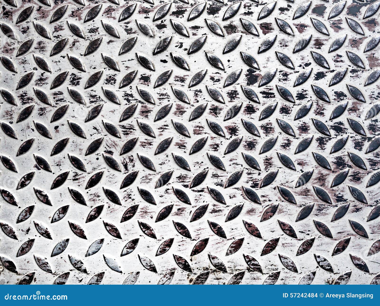 Aged Diamond Shape on Steel Stock Photo - Image of steel, textured ...