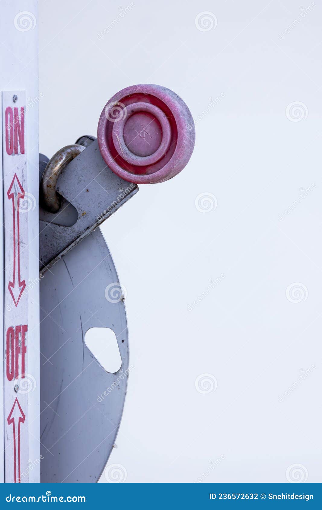 Aged Electrical Box Power on and Off Lever Stock Photo - Image of panel ...