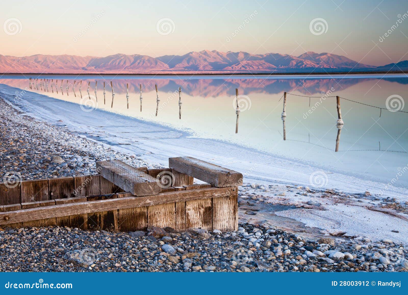 Aged Fence Post Fading into the Distance Stock Photo - Image of ...