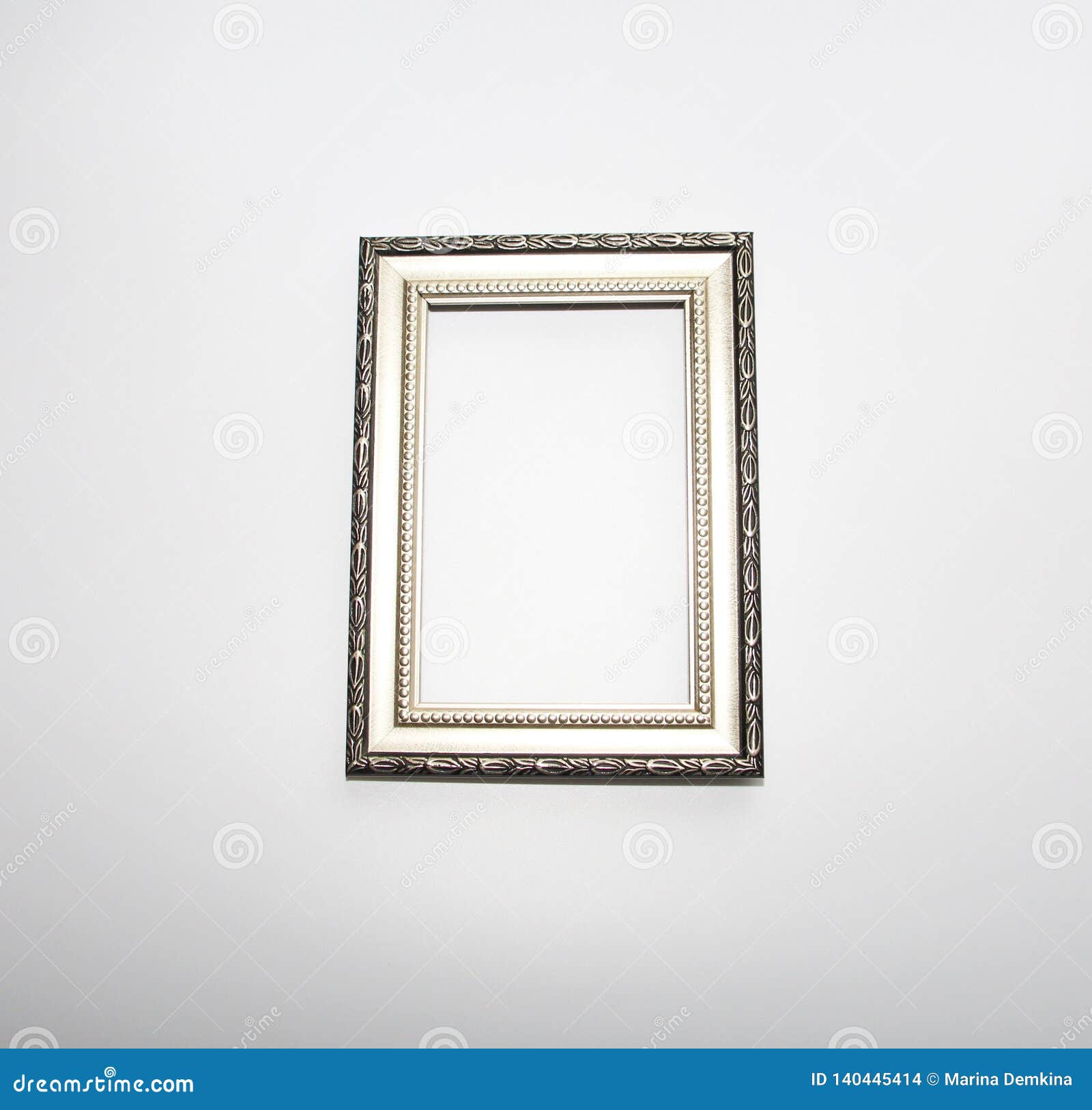 Aged Frame for a Photo, Picture or Certificate. Photo on a White ...