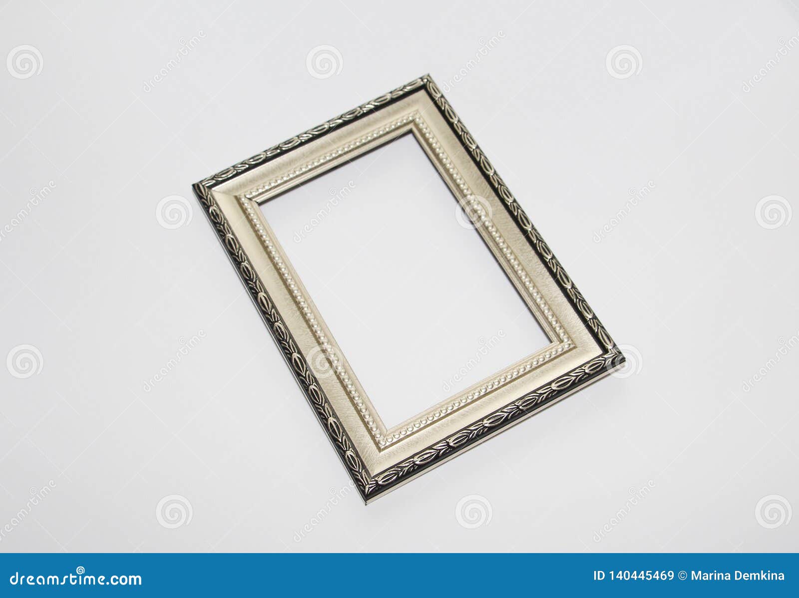 Aged Frame for a Photo, Picture or Certificate. Photo on a White ...