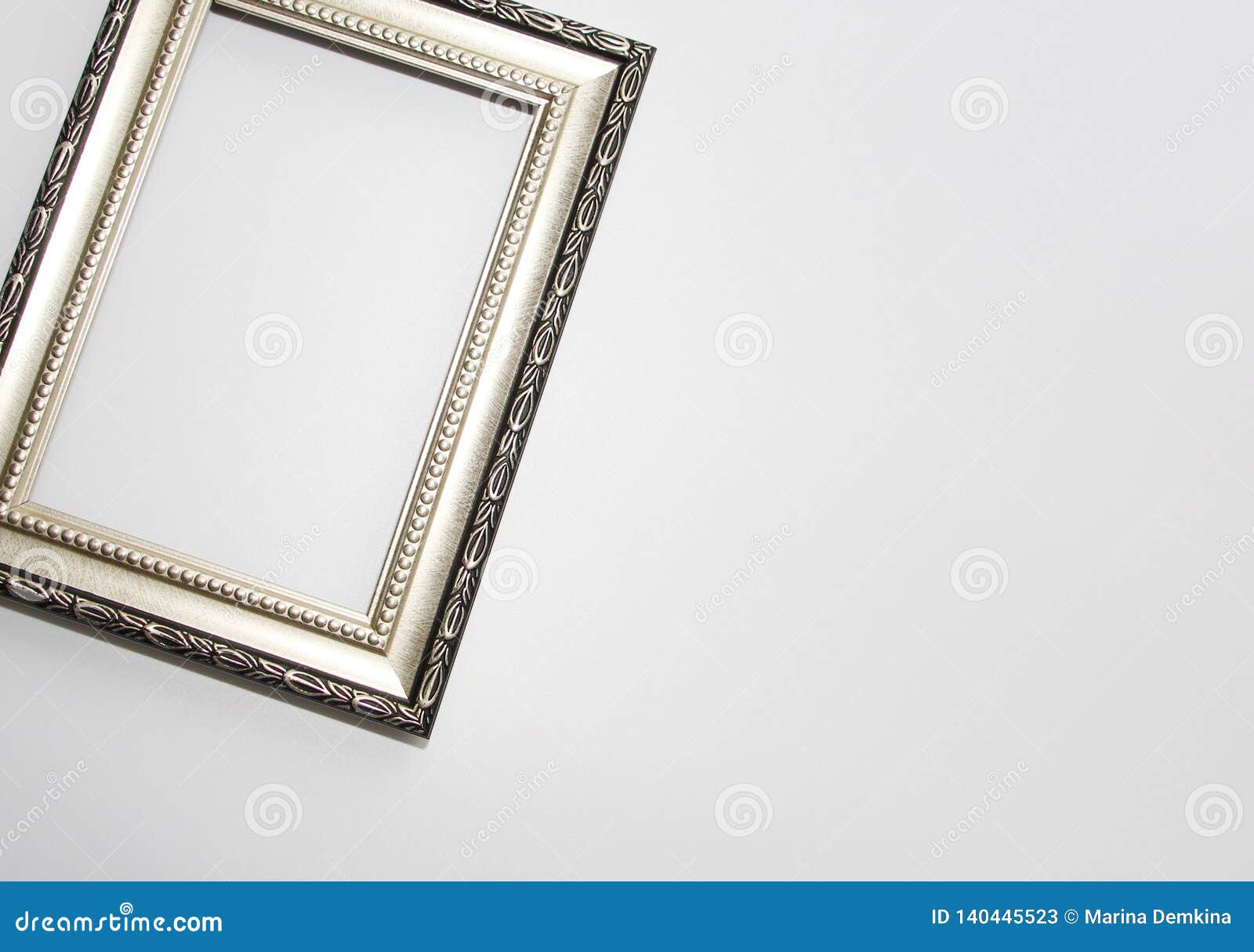 Aged Frame for a Photo, Picture or Certificate. Photo on a White ...