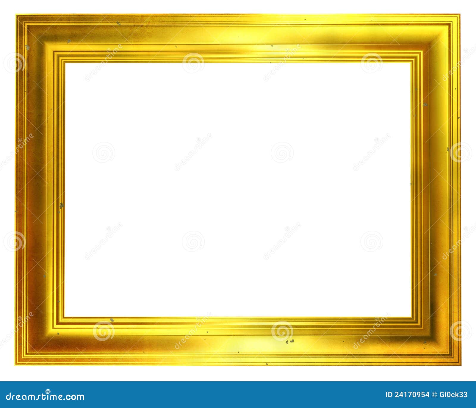 Aged Golden Frame Stock Photography | CartoonDealer.com #24170954