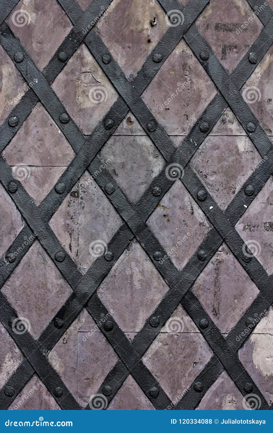 Aged Iron Texture Tiles. Metal Texture Pattern Stock Photo - Image of ...