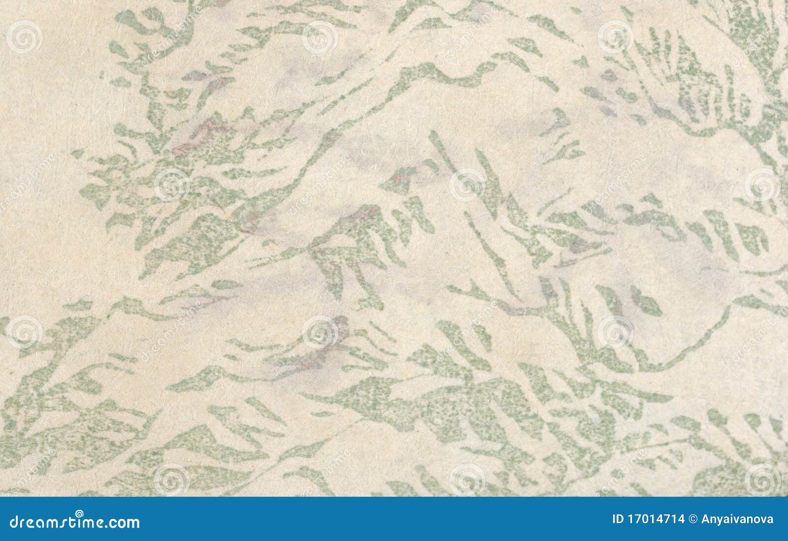 Aged Japanese Paper with a Floral Print Stock Photo - Image of ...