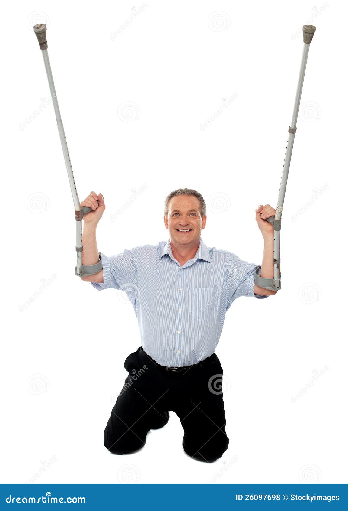 Aged Man Thanking God while Recovering from Injury Stock Photo - Image ... Aged Man Thanking God while Recovering from Injury Stock Photo - Image ...