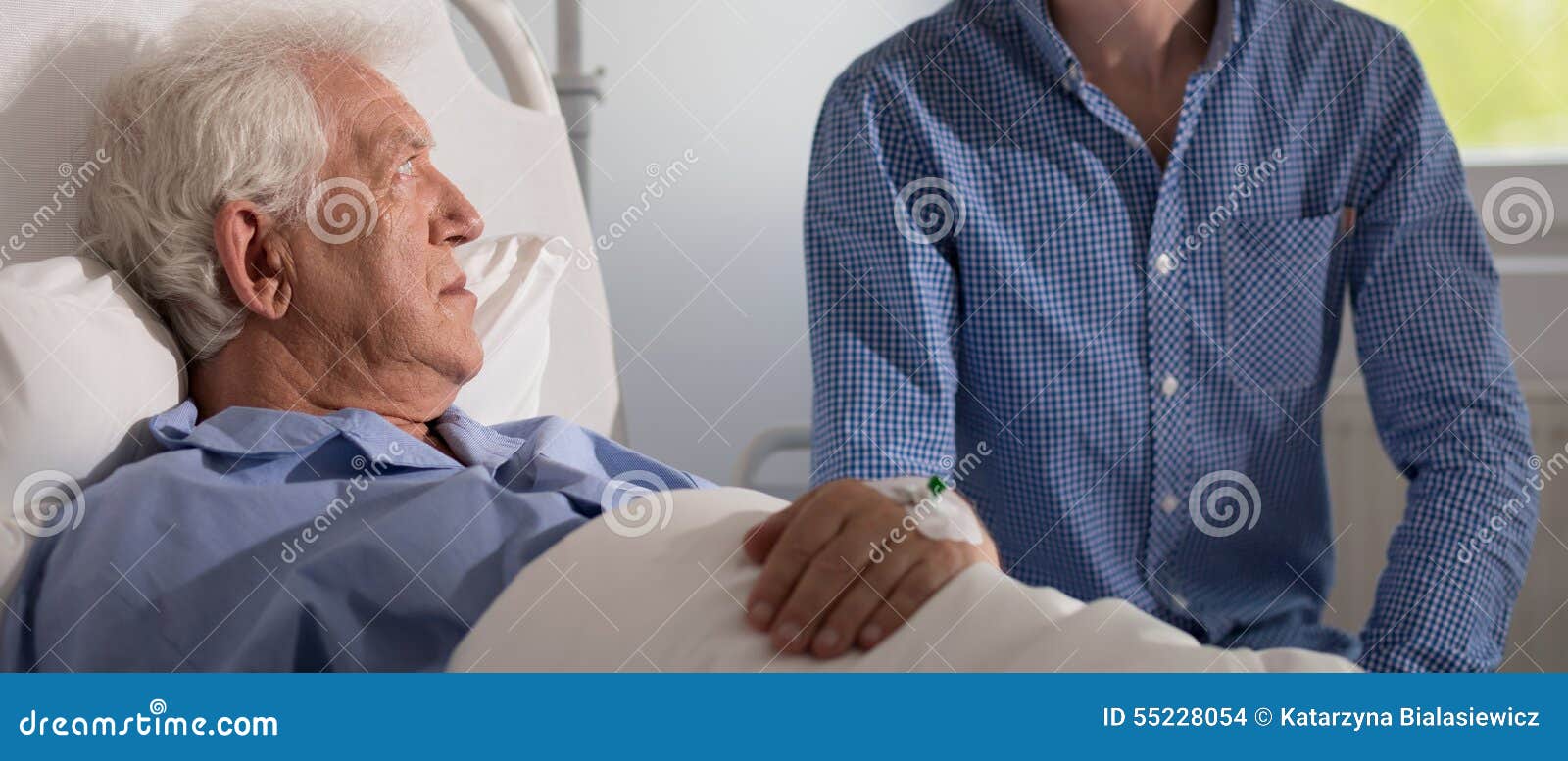 Aged man under drip stock photo. Image of medicine, drip - 55228054