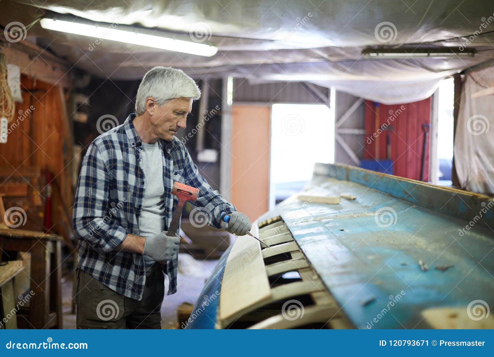 Shipbuilding master stock image. Image of dockyard, person - 120793671