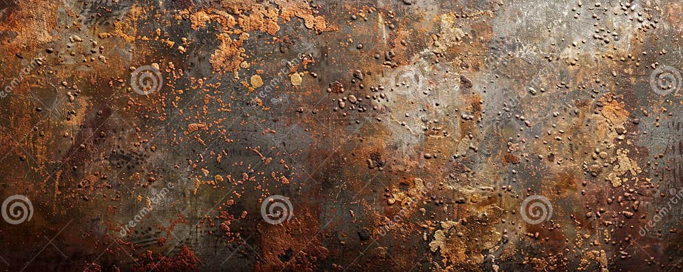 An Aged Metal Background with a Mix of Rust and Weathered Textures ...
