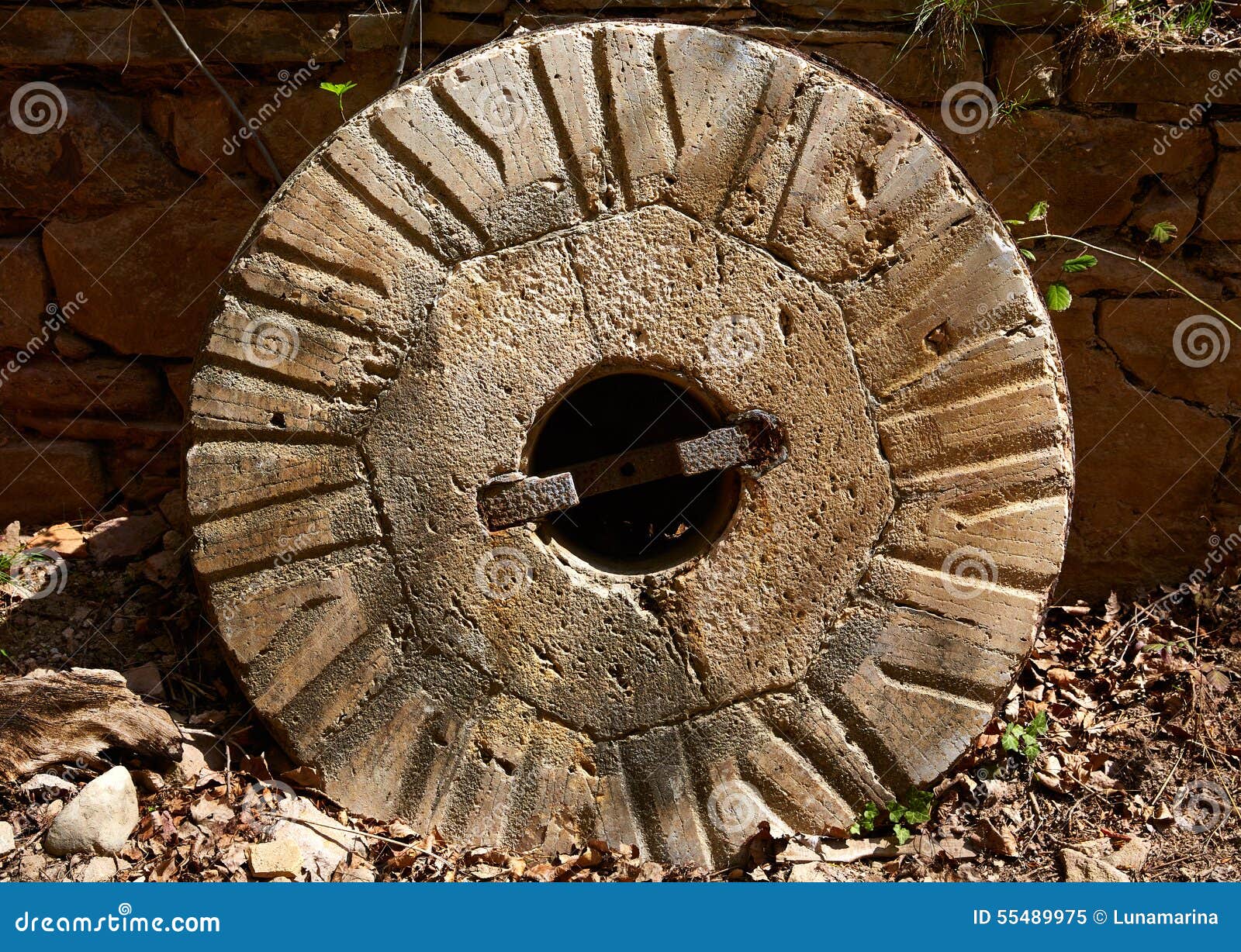 Aged Old Mill Millwheel Stone Wheel in Spain Stock Image - Image of ...