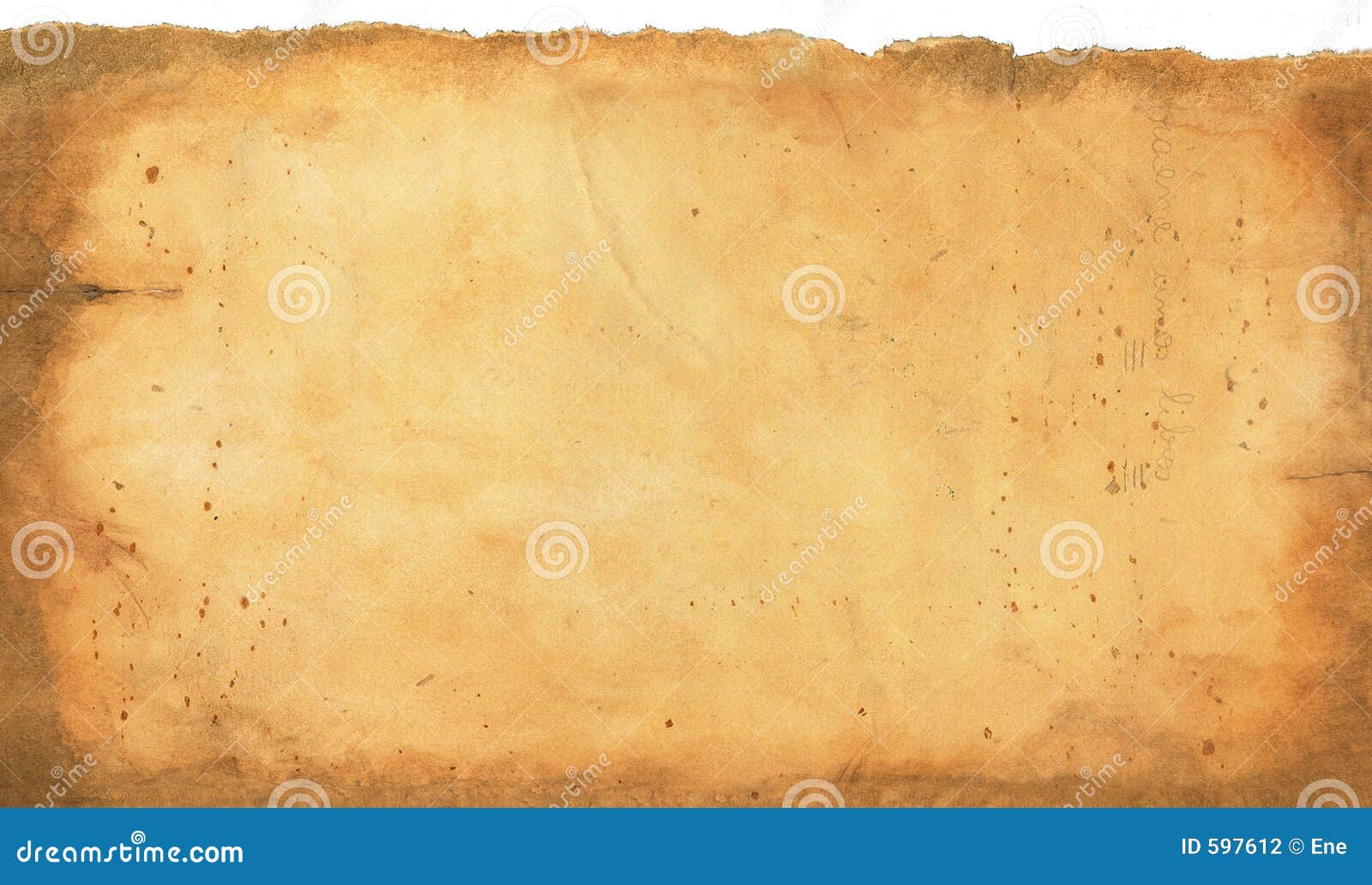 Aged paper stock photo. Image of spots, ragged, rust, roughness - 597612
