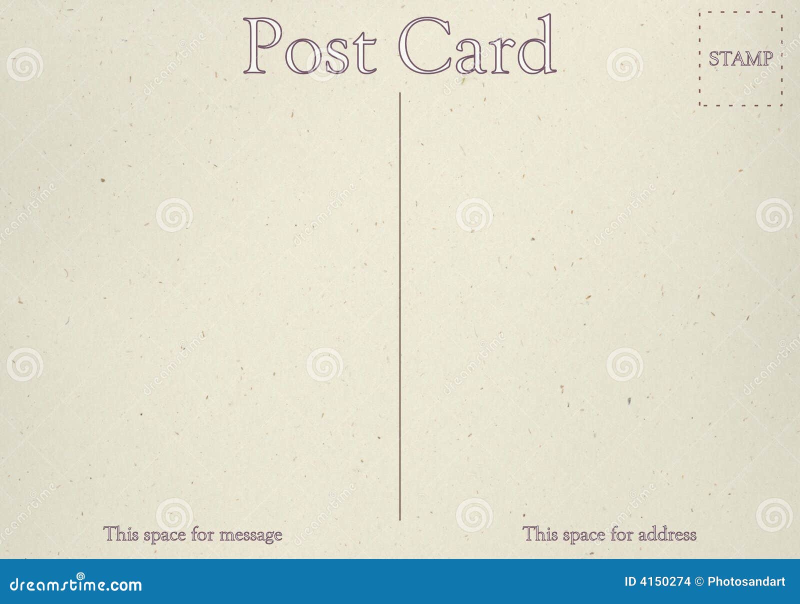Aged Paper Postcard Texture Stock Photo - Image of colored, decorative ...